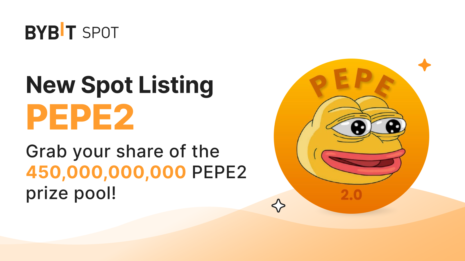 Bybit Announcement | New Listing: PEPE2/USDT — Share the 450,000,000,000 PEPE2 Prize Pool!