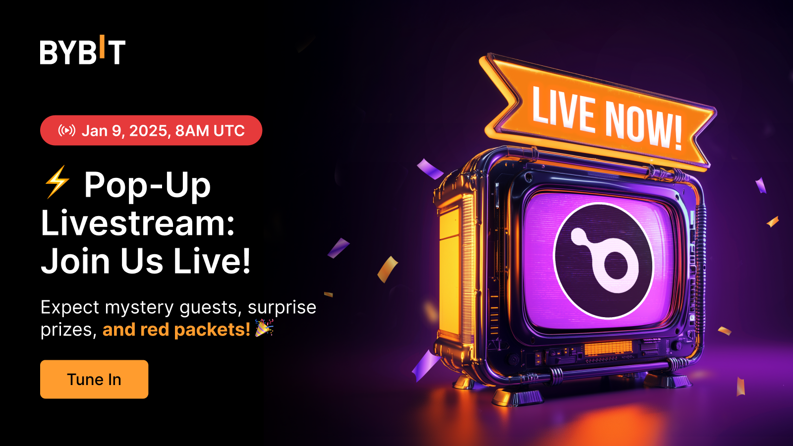 Bybit Announcement | Bybit Pop-Up Livestream: Get Ready for Surprises ...