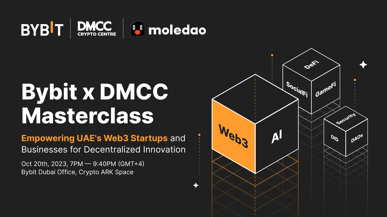 Bybit Announcement | 🚀 Join Us for the Bybit x DMCC Masterclass: Exploring the Future of Web3 ...