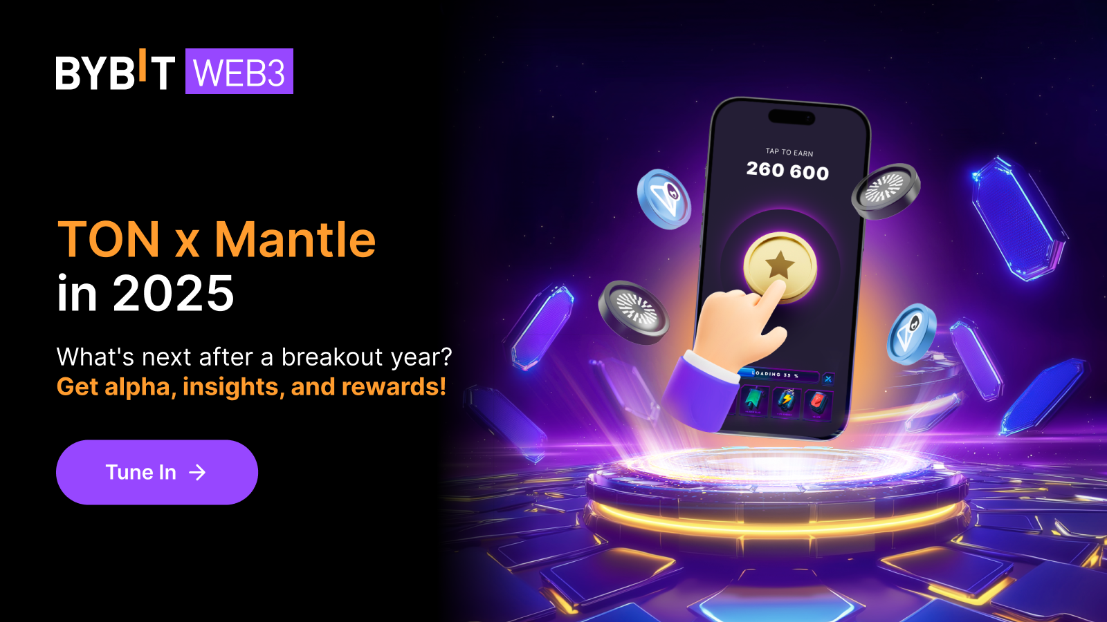 Bybit Announcement | [Livestream] TON x Mantle in 2025: What’s Next After a Breakout Year?