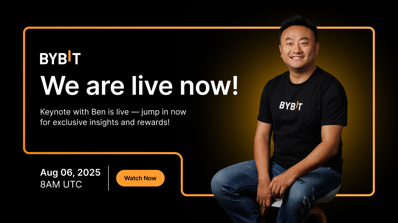 Bybit Announcement | Live now: Keynote with Ben: Defining what’s next, Bit by Bit.
