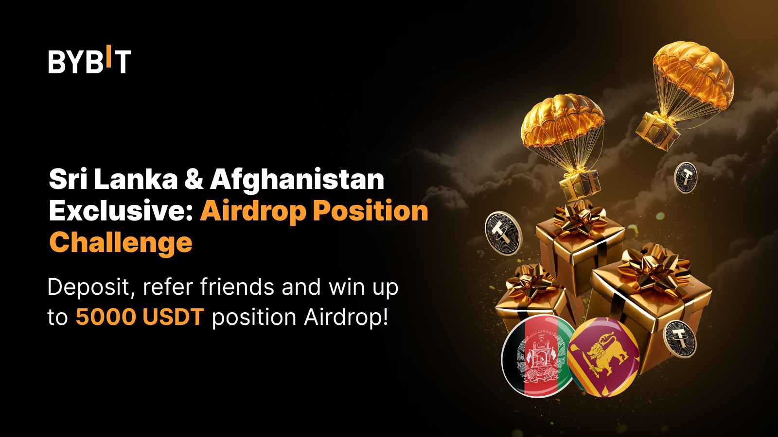 Bybit Announcement | [Sri Lanka & Afghanistan Exclusive] Airdrop Position Challenge: Deposit ...