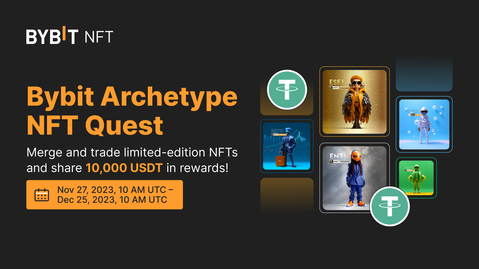 Bybit Announcement | [5th Anniversary] Bybit Archetype NFT Quest: Showcase Your Trading Persona ...
