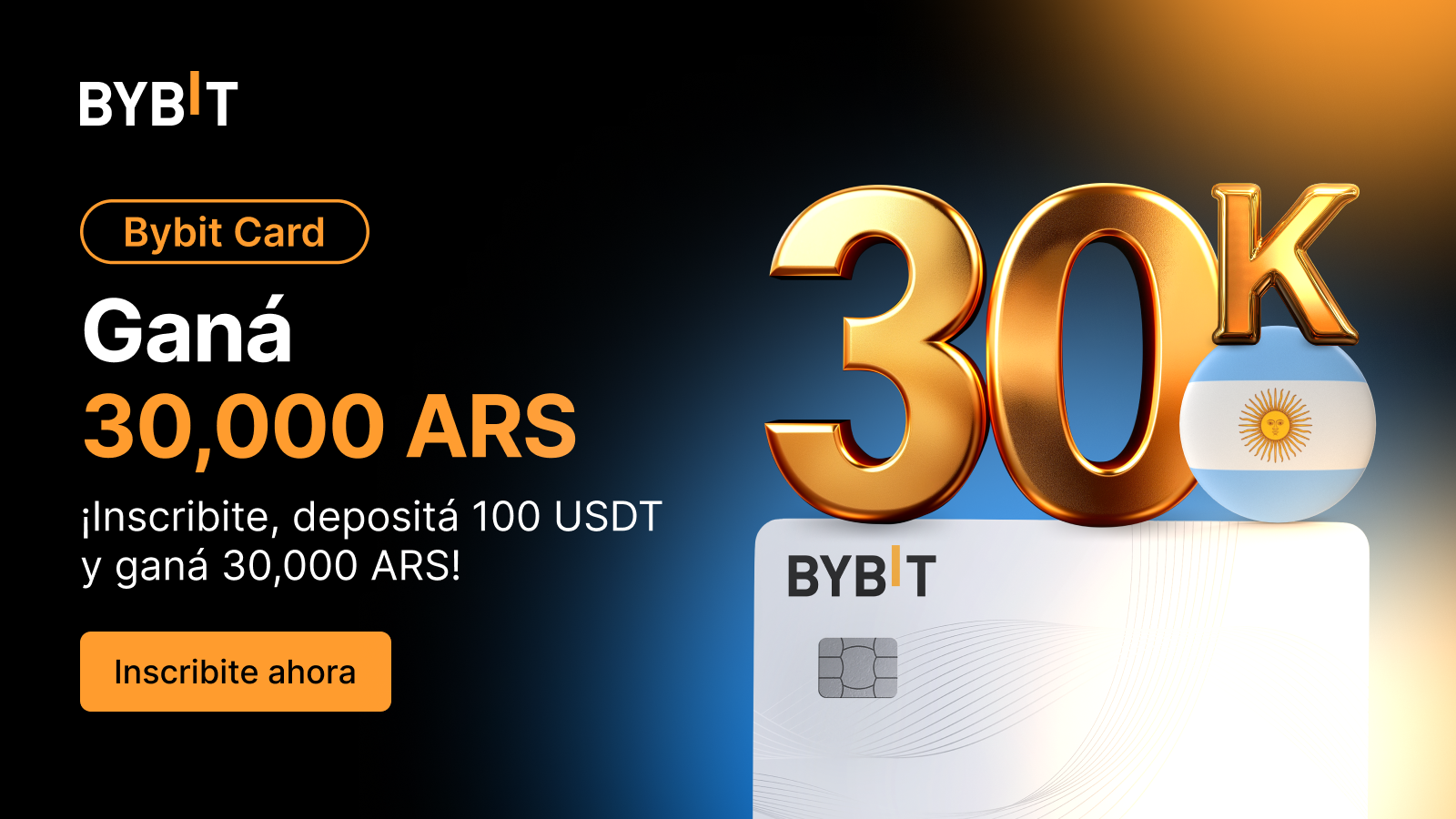 Bybit Announcement | [Solo Argentina] Oferta limitada de Bybit Card: Depositá 100 USDT y ganá ...