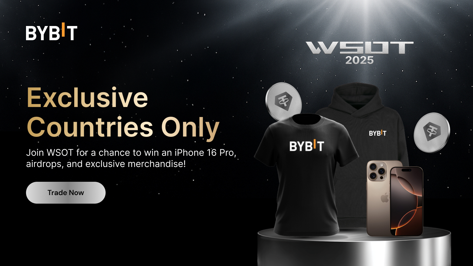 Bybit Announcement | [SEA Exclusive] Win Big at WSOT 2025: iPhone 16 Pro, Airdrops & More!