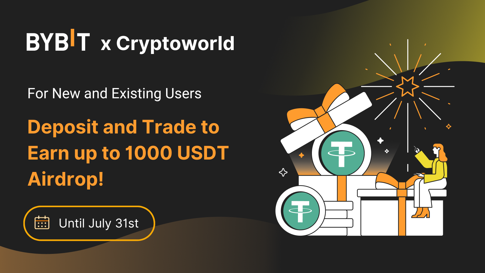 Bybit Announcement | Exclusive Airdrop Campaign for Cryptoworld Users