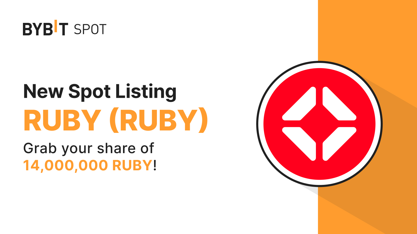Bybit Announcement | New Listing: RUBY/USDT — Grab a Share of the 14,000,000 RUBY Prize Pool
