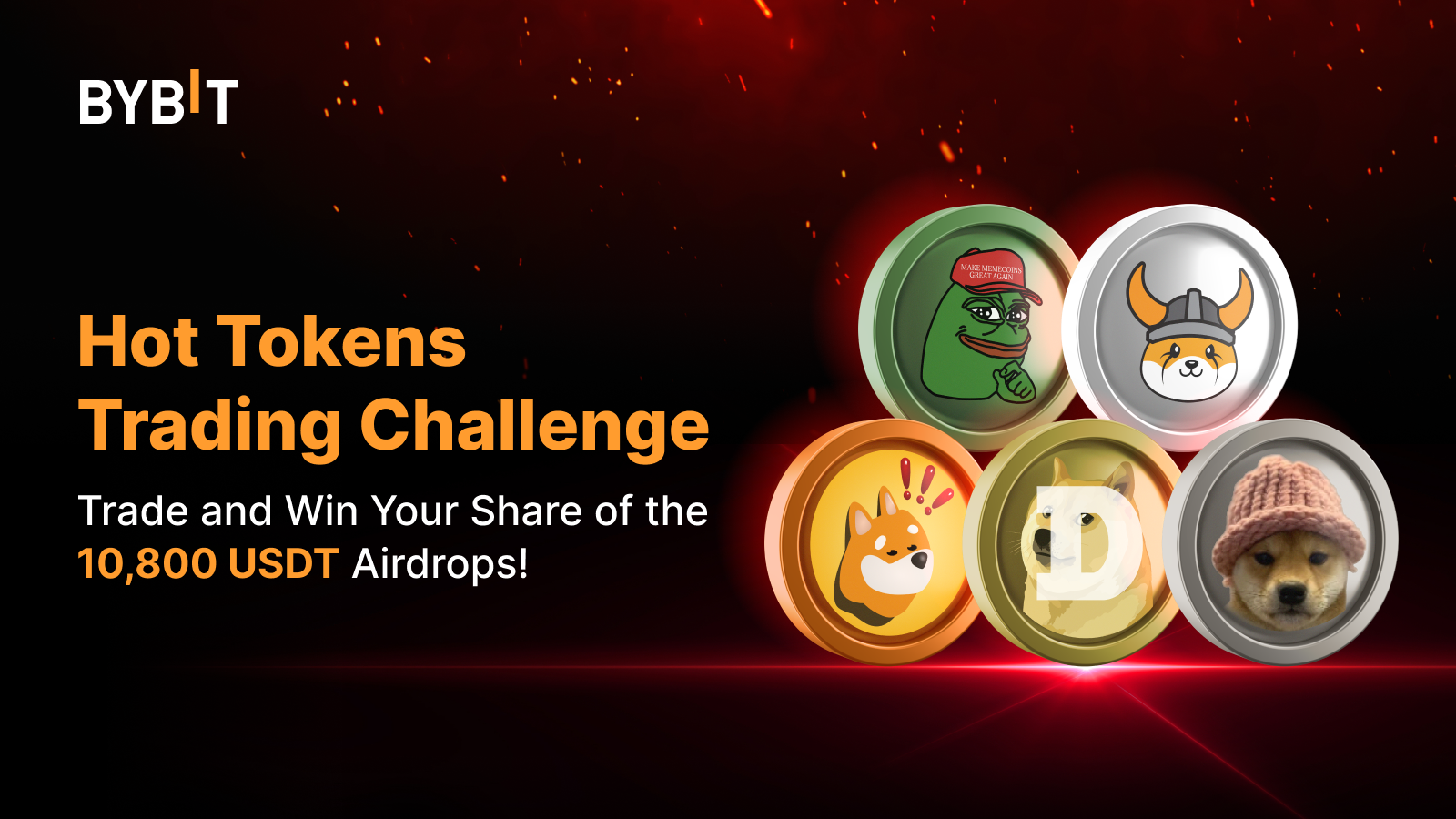 Bybit Announcement | (Selected Users Only) Hot Tokens Trading Challenge: Trade and Win Your ...