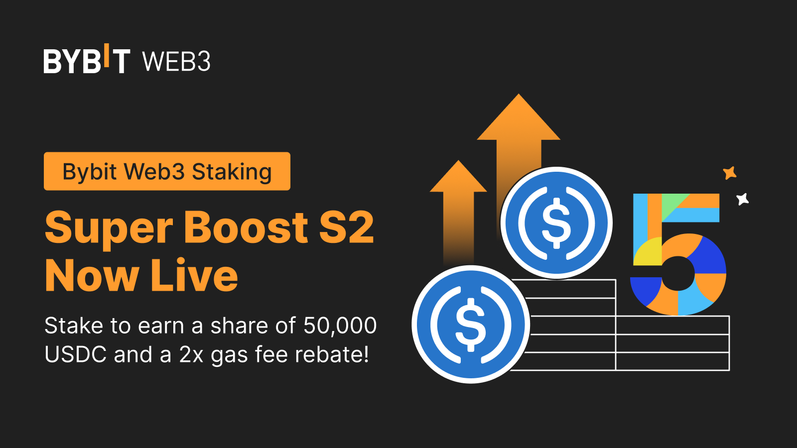 Bybit Announcement | [Bybit 5th Anniversary] Bybit Web3 Staking: Super Boost Season 2 With ...