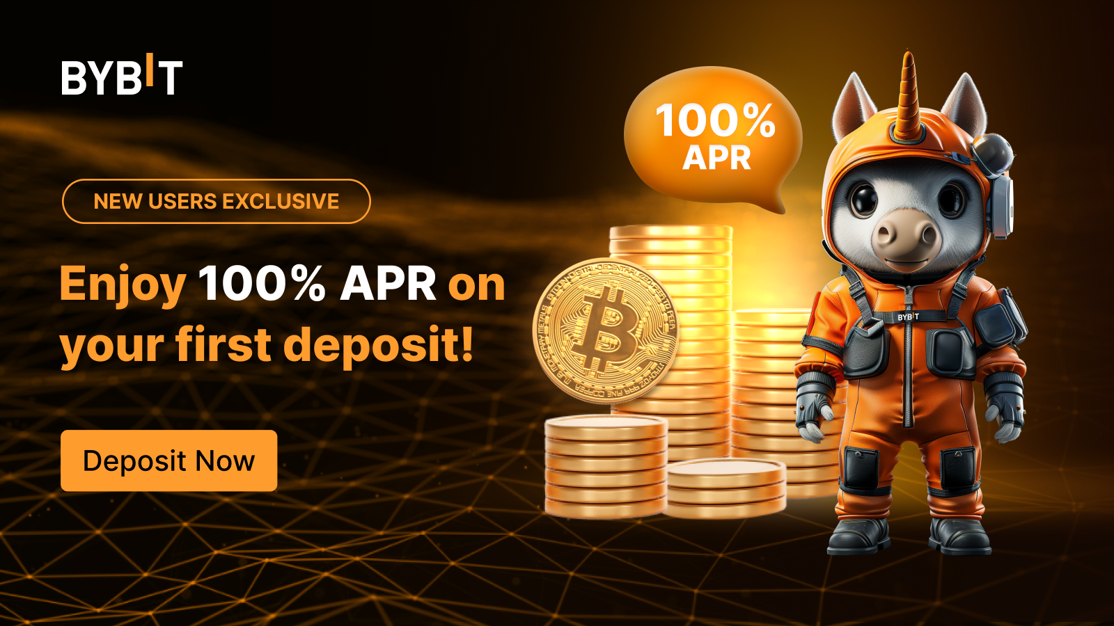 Bybit Announcement | New Users Exclusive: Earn Up to 100% APR for USDT!