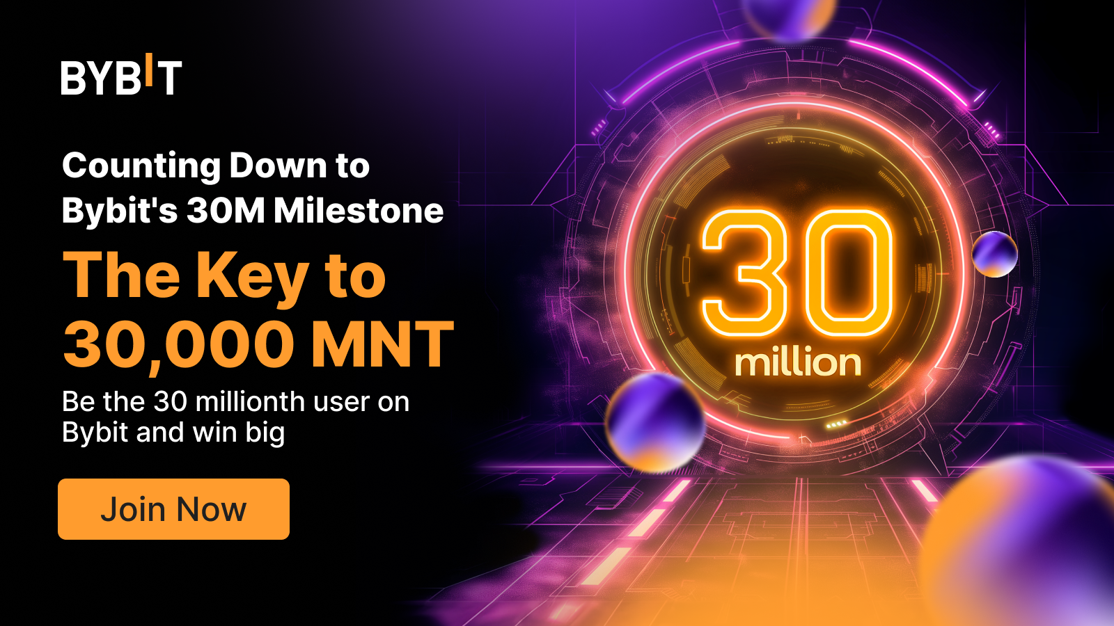 Bybit Announcement | 30 Million Keys: Unlocks the Web3 World With Bybit and Win 30,000 MNT