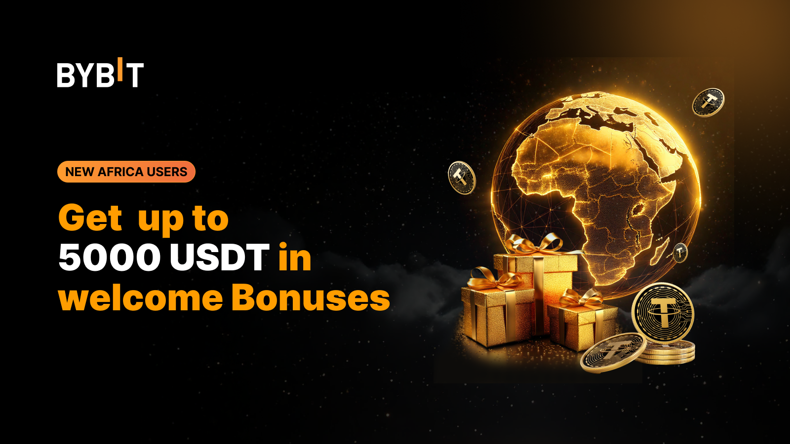 Bybit Announcement | New Africa Users: Up to 5,000 USDT in Welcome Bonuses!