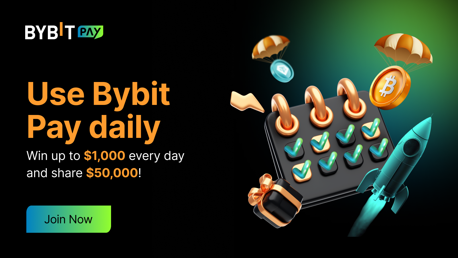 Bybit Announcement | [Bybit Pay] Daily Dash, Grand Cash