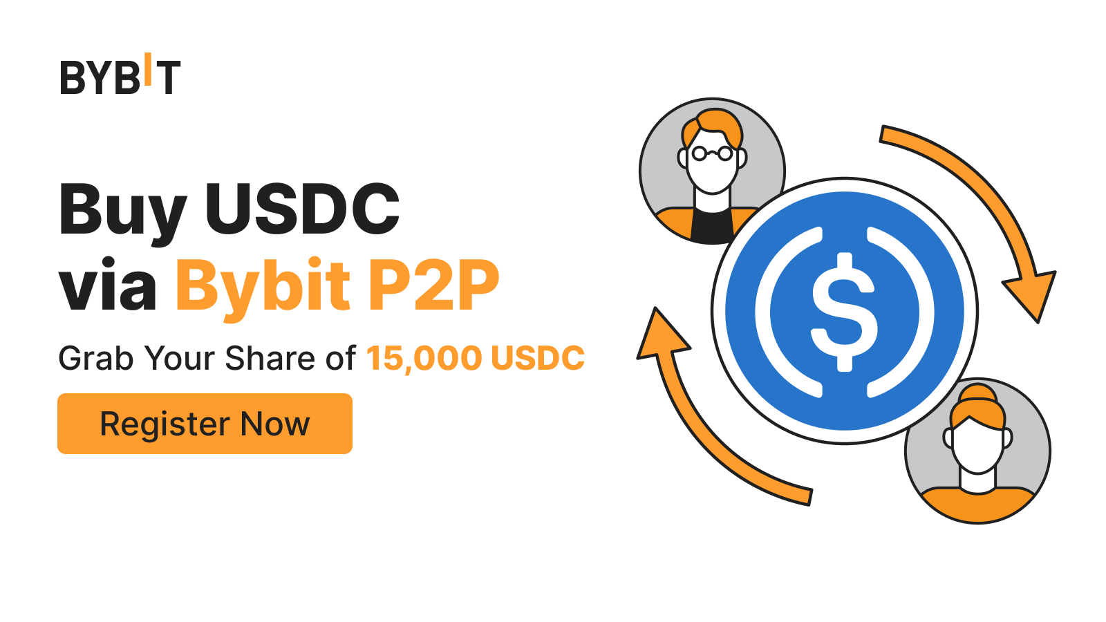 Bybit Announcement | Buy USDC via Bybit P2P to Share 15,000 USDC