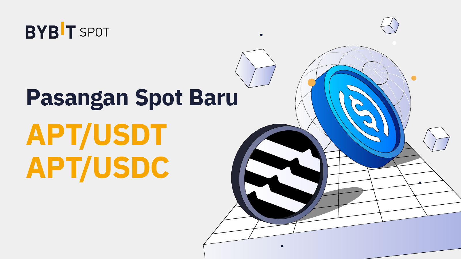 Bybit Announcement | 🔥 BARU: Aptos (APT) di Spot — Total Hadiah 50.000 USDT & APY hingga 66%!