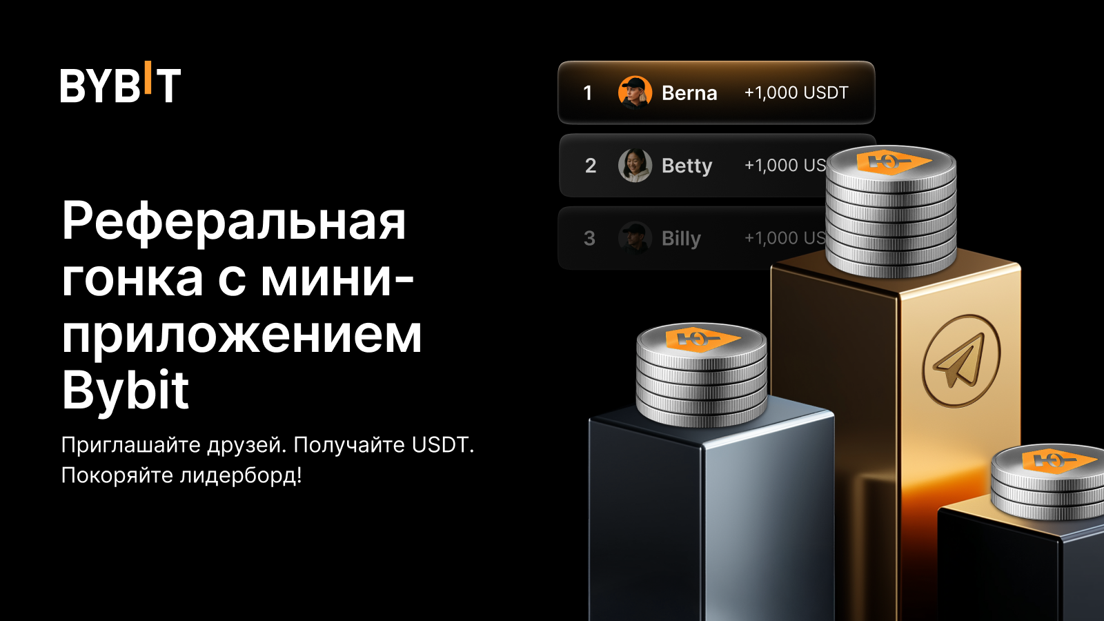 Bybit Announcement | Реферальная лихорадка и 1000 USDT