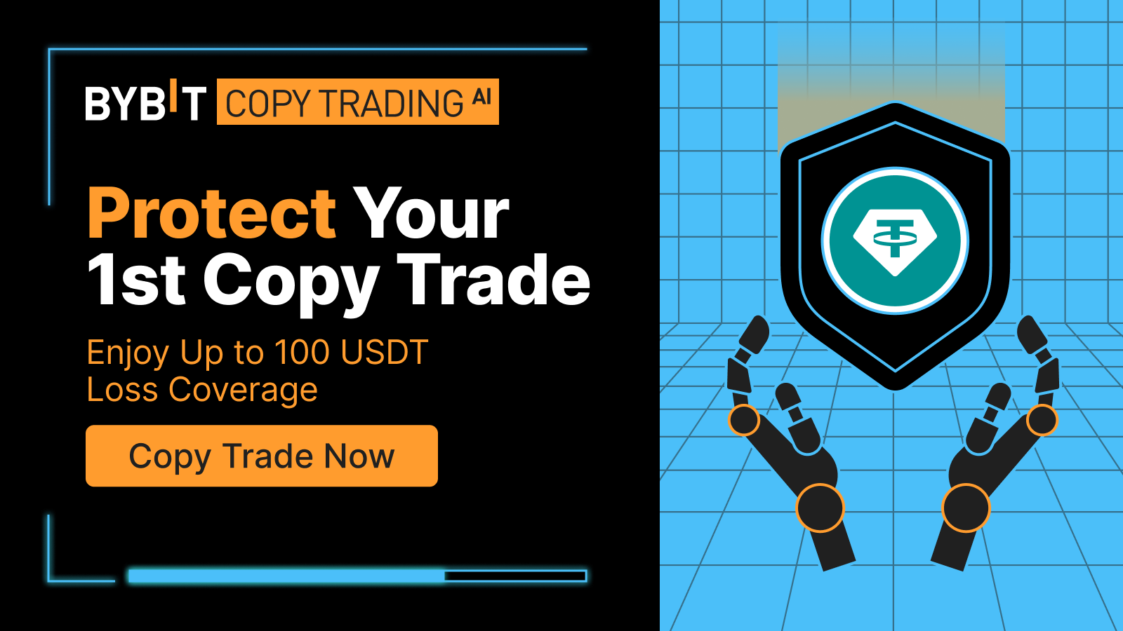 Bybit Announcement | Protect Your First Copy Trade With 100 USDT Loss ...