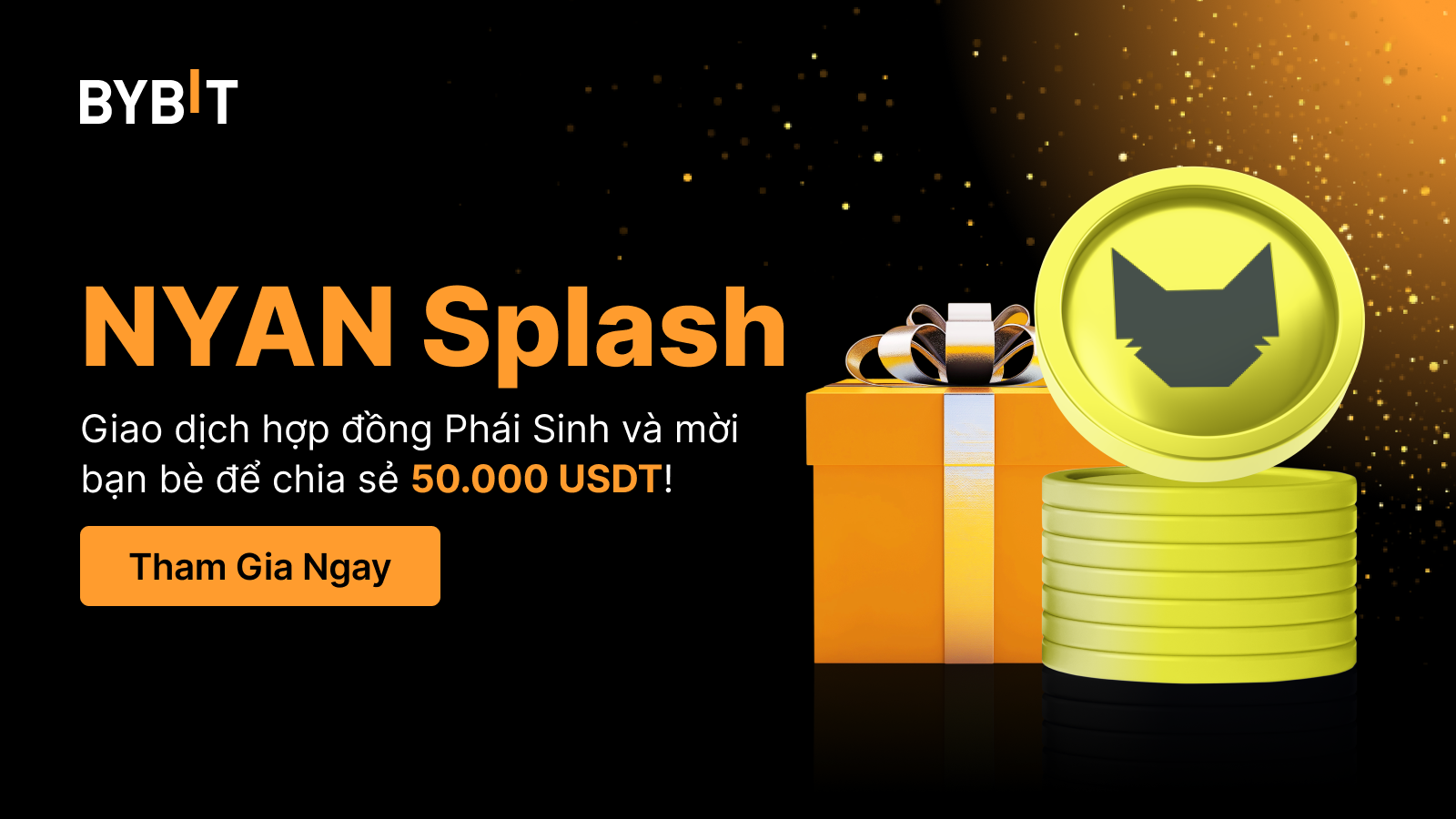 Bybit Announcement | NYAN Splash: Giao Dịch Hợp Đồng Phái Sinh & Mời Bạn Bè Để Chia Sẻ 50.000 USDT!