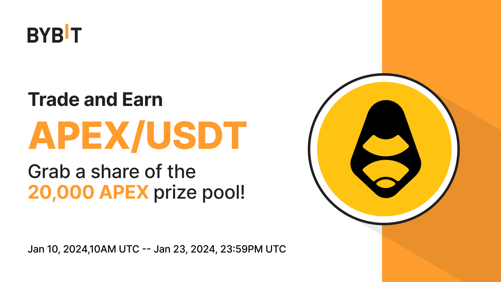 Bybit Announcement | APEX Trading Competition: Trade on Spot and Share a 20,000 APEX Prize Pool!