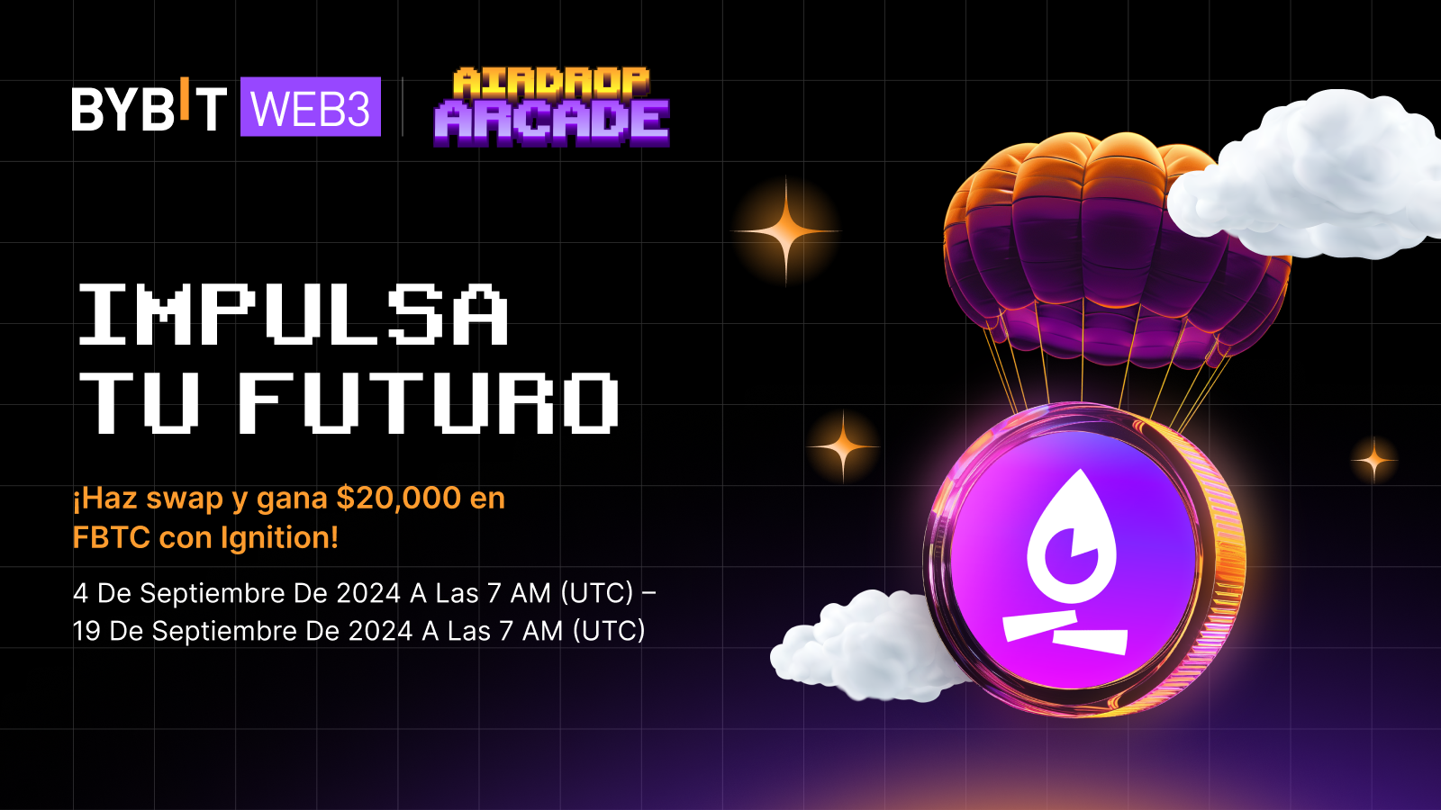 Bybit Announcement | Sorteo de FBTC: ¡Haz swap para ganar $20,000 en FBTC!