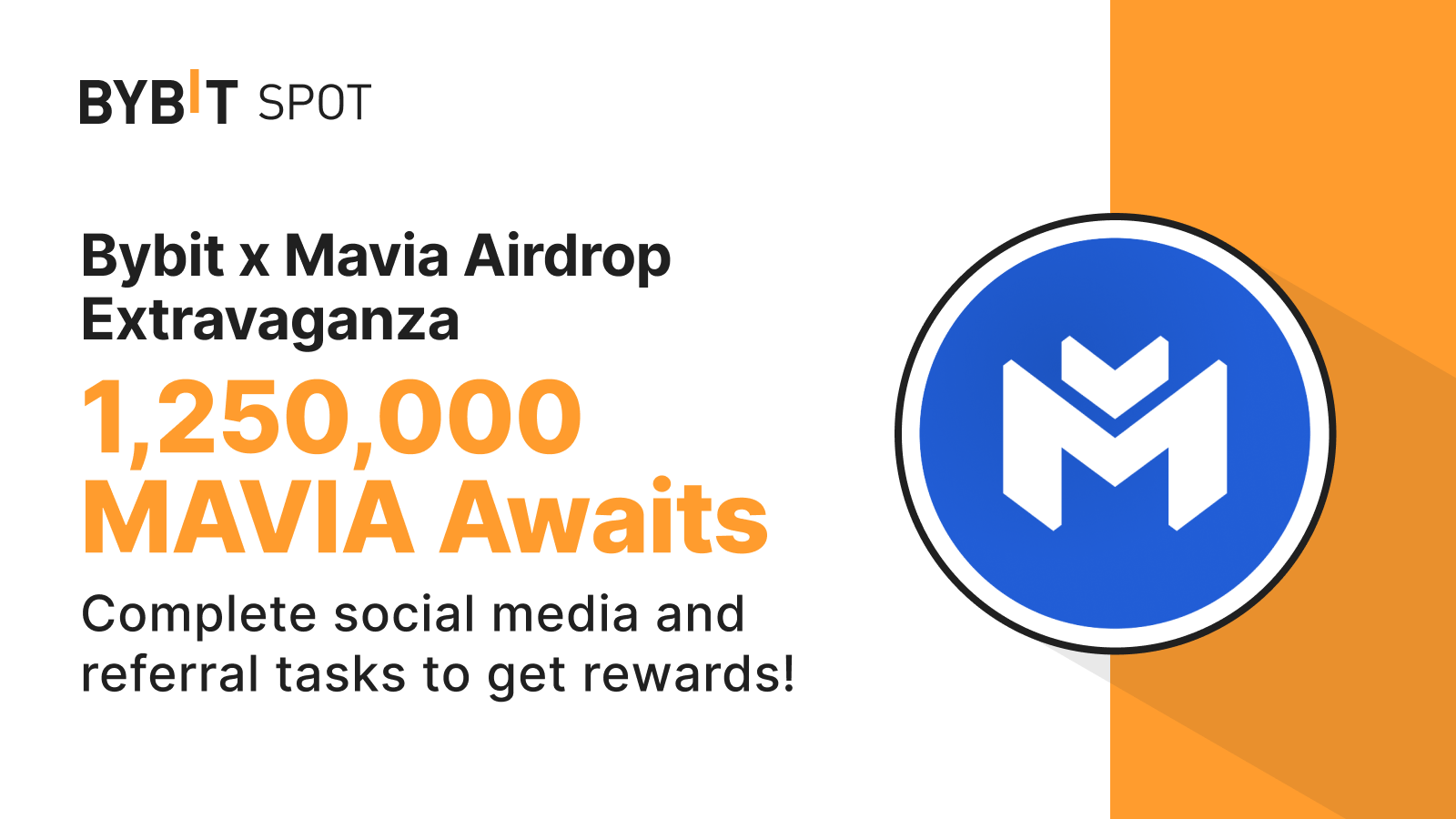 Bybit Announcement | Bybit x Mavia: 1,250,000 MAVIA Airdrop Extravaganza