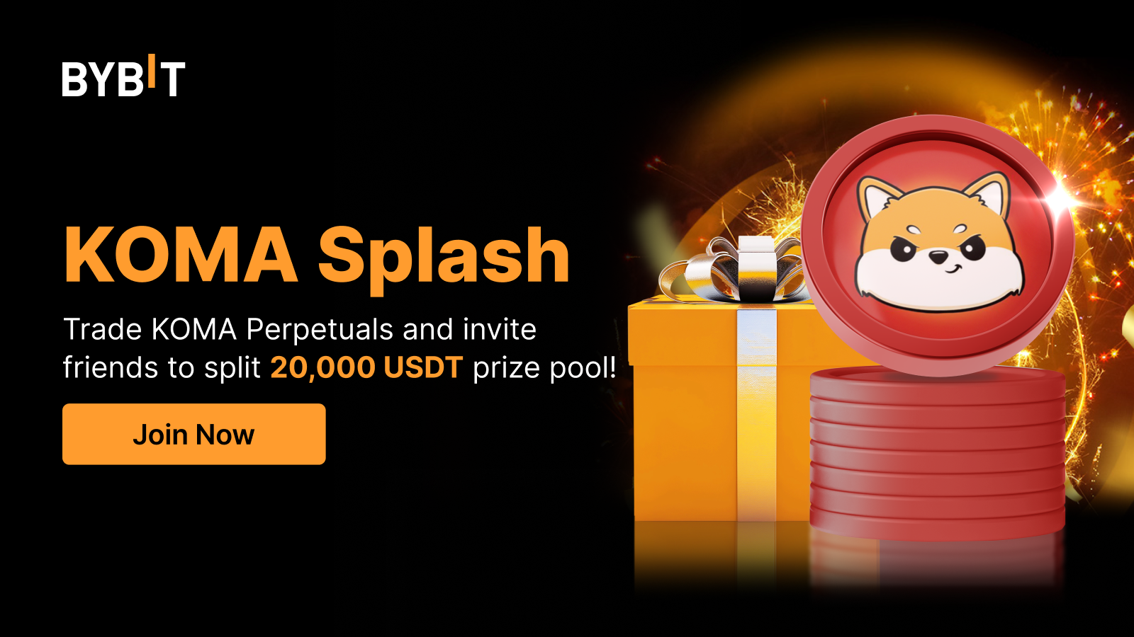 Bybit Announcement | KOMA Splash: Trade, Invite, and Win Your Share of a 20,000 USDT Prize Pool