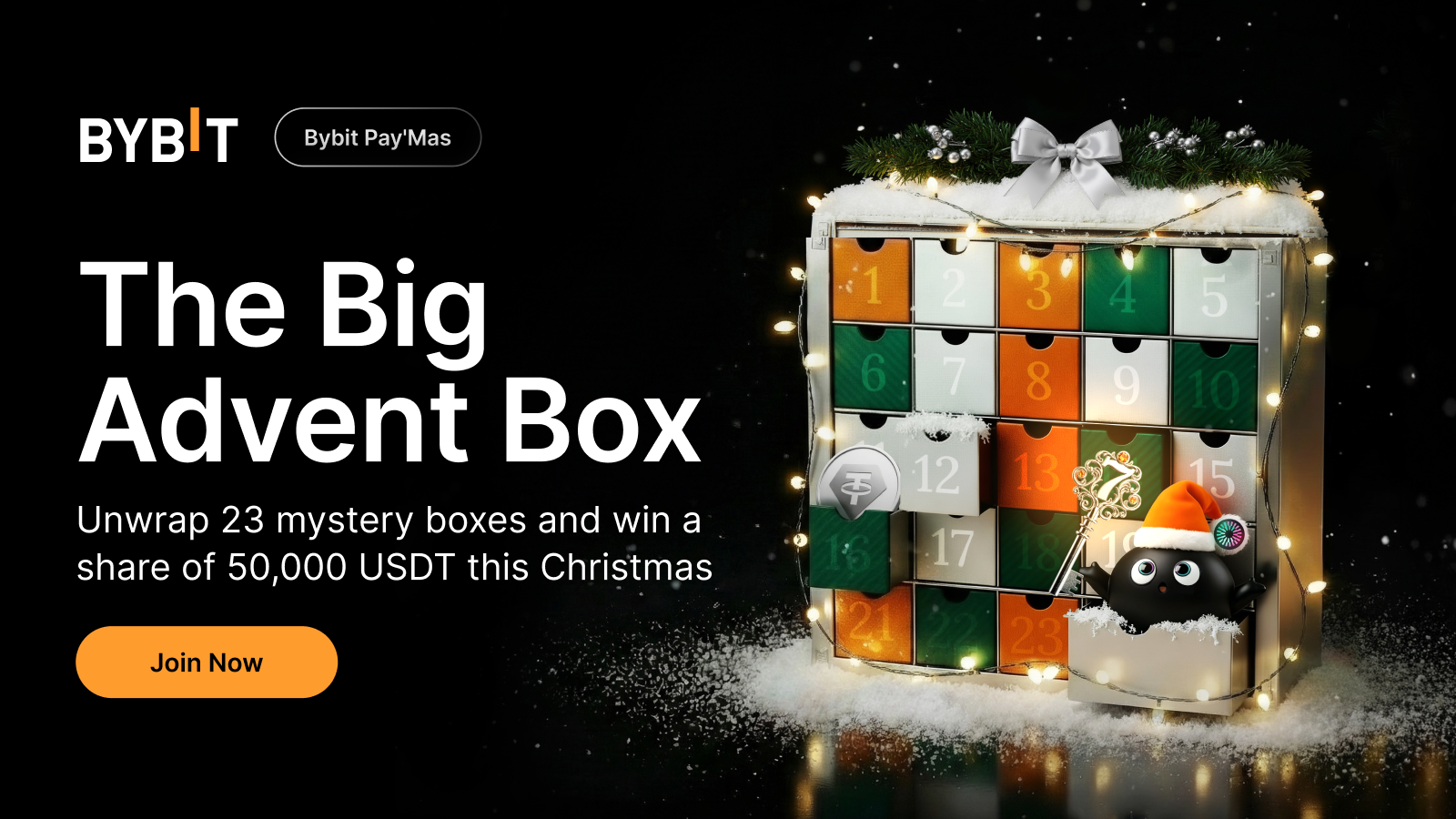 Bybit Announcement | Bybit Pay’Mas: The Big Advent Box — Earn keys ...