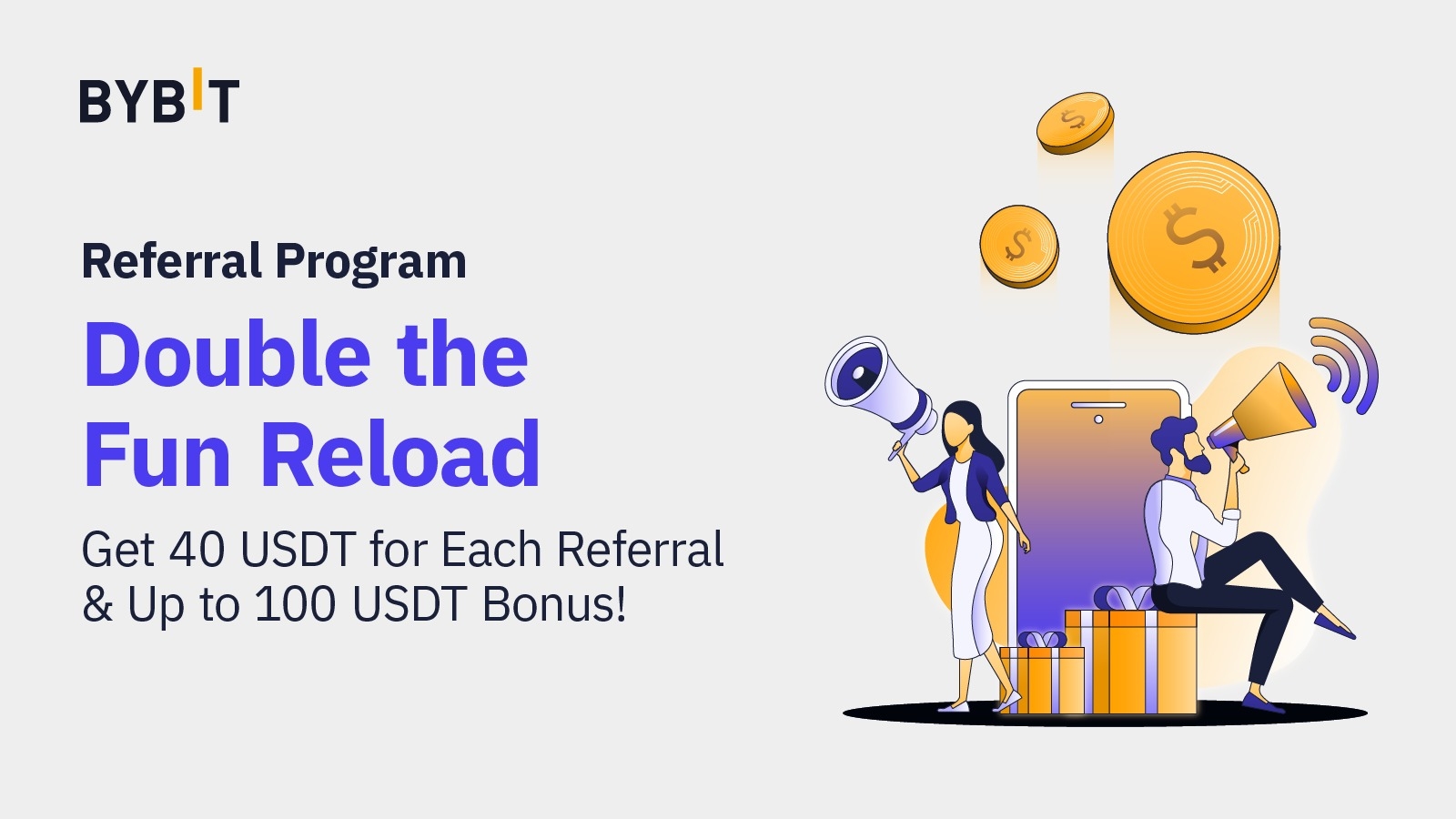 Bybit Announcement | Referral Program: Double the Fun Reloaded!