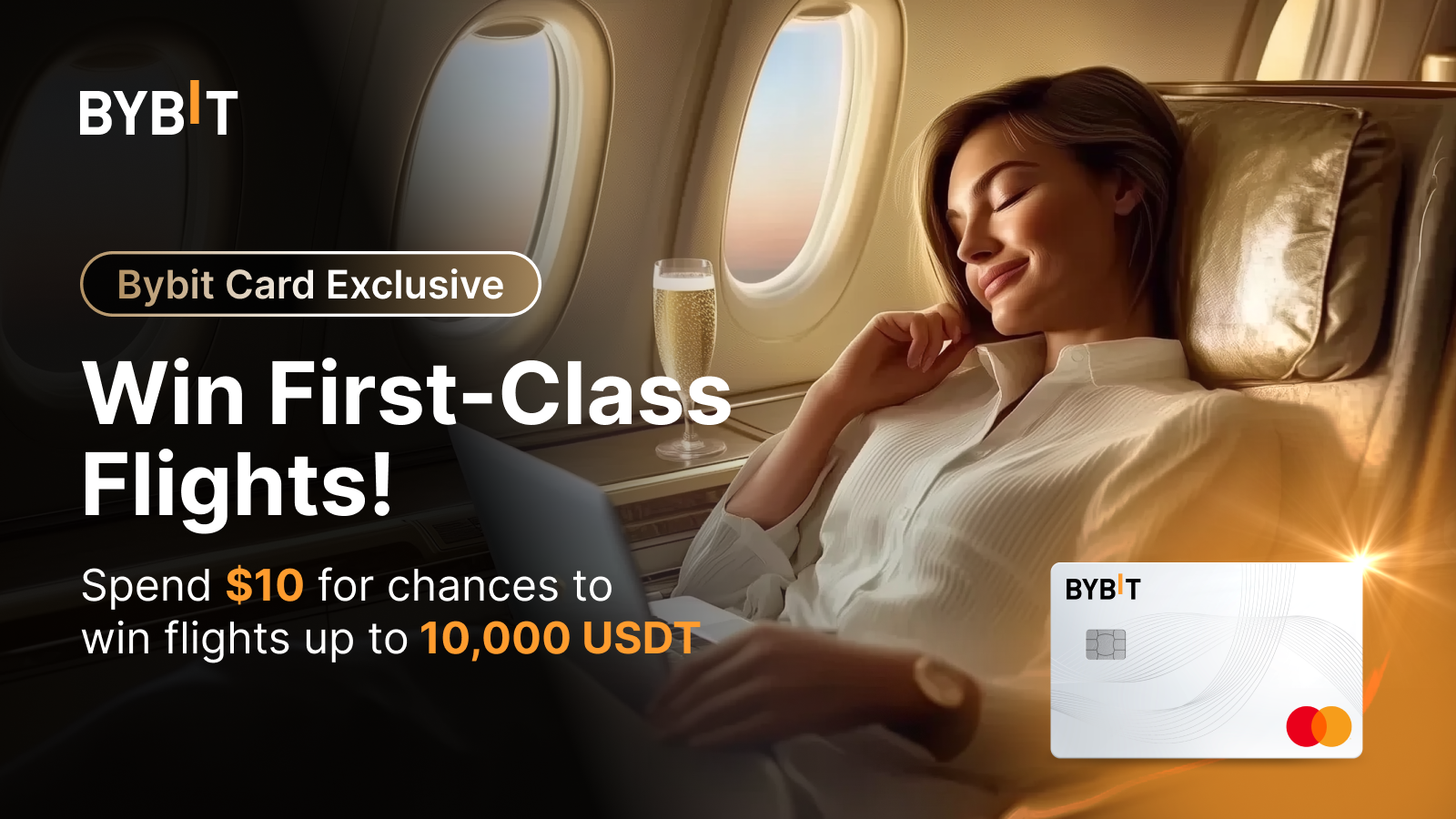 Bybit Announcement | Spend Using Your Bybit Card and Stand to Win First-Class Flight Tickets!