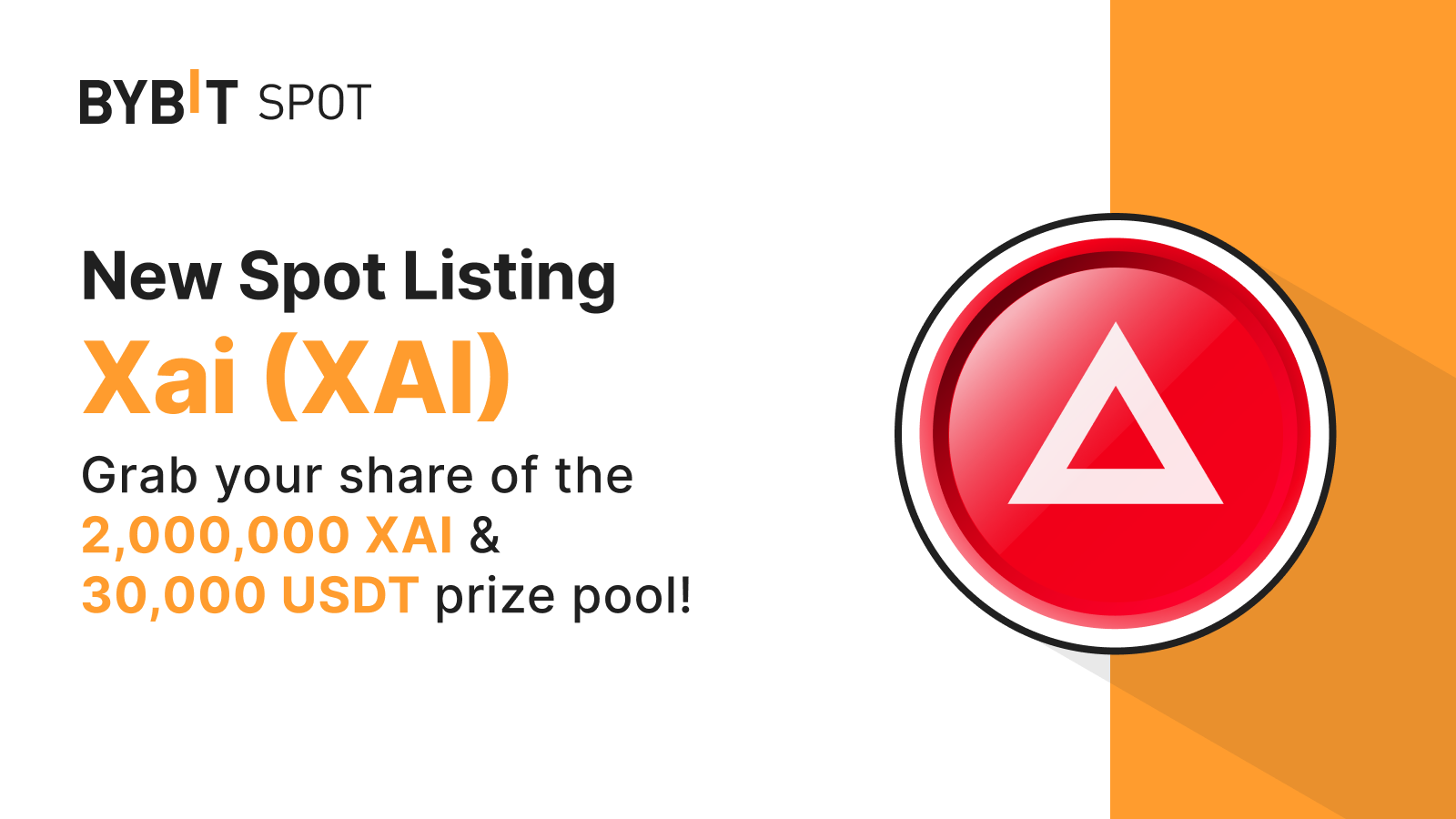 Bybit Announcement | New Listing: XAI/USDT — Split a 2,000,000 XAI ...