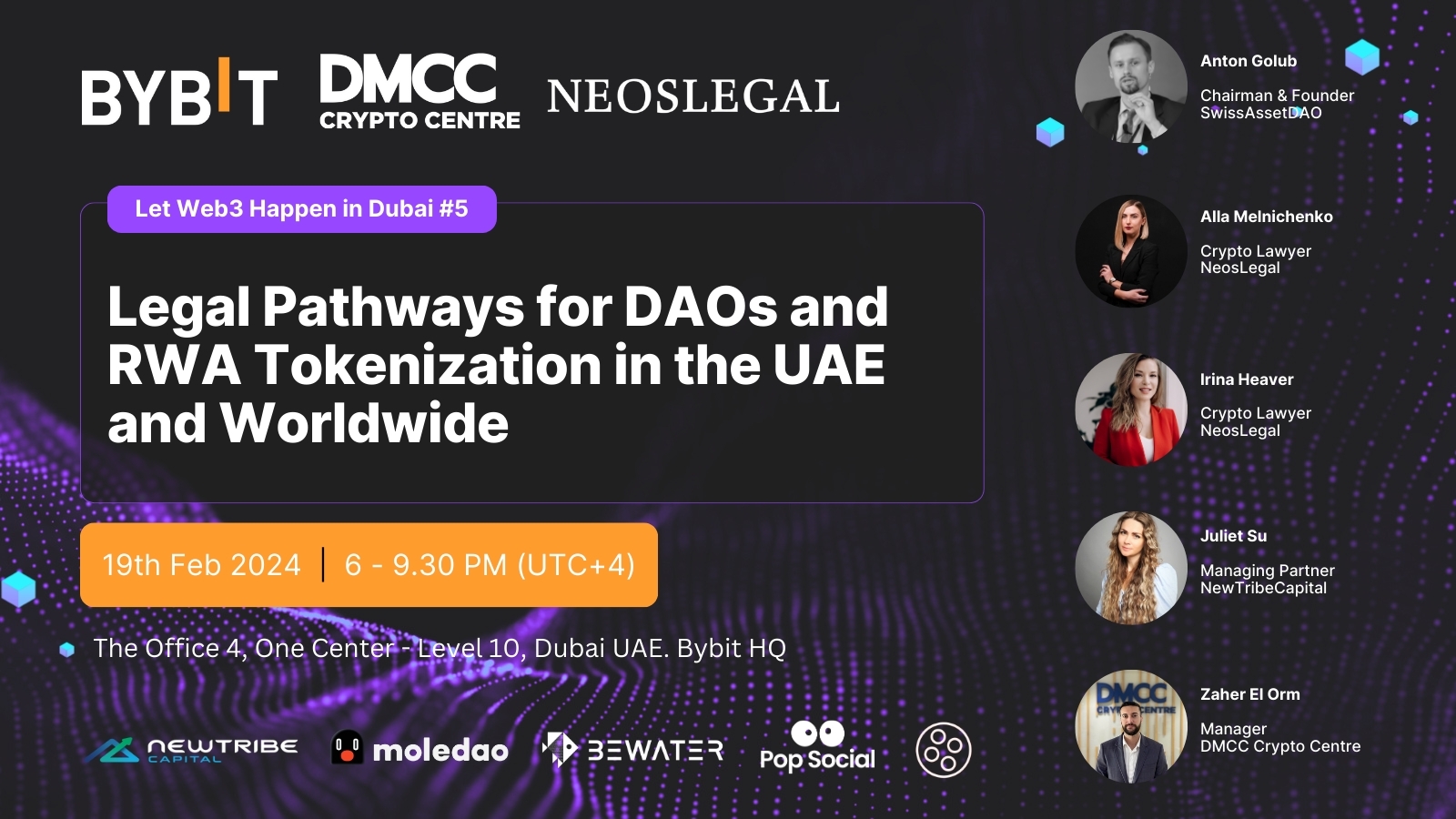 Bybit Announcement | Let Web3 Happen in Dubai #5: Exploring Legal Pathways for DAOs and RWA ...