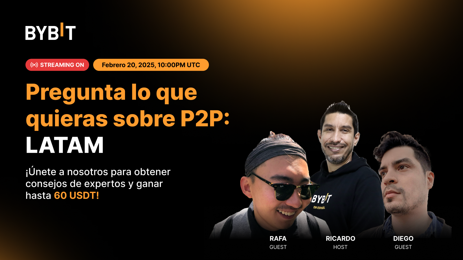 Bybit Announcement | [LATAM] Pregúnta lo que quieras sobre P2P y gana hasta 60 USDT