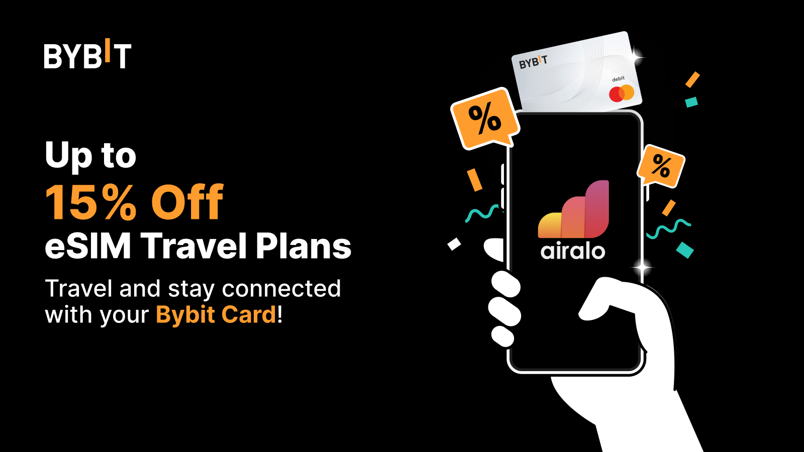 Bybit Announcement | Bybit Card x Airalo: Unlock Up to 15% Off eSim ... Bybit Announcement | Bybit Card x Airalo: Unlock Up to 15% Off eSim ...