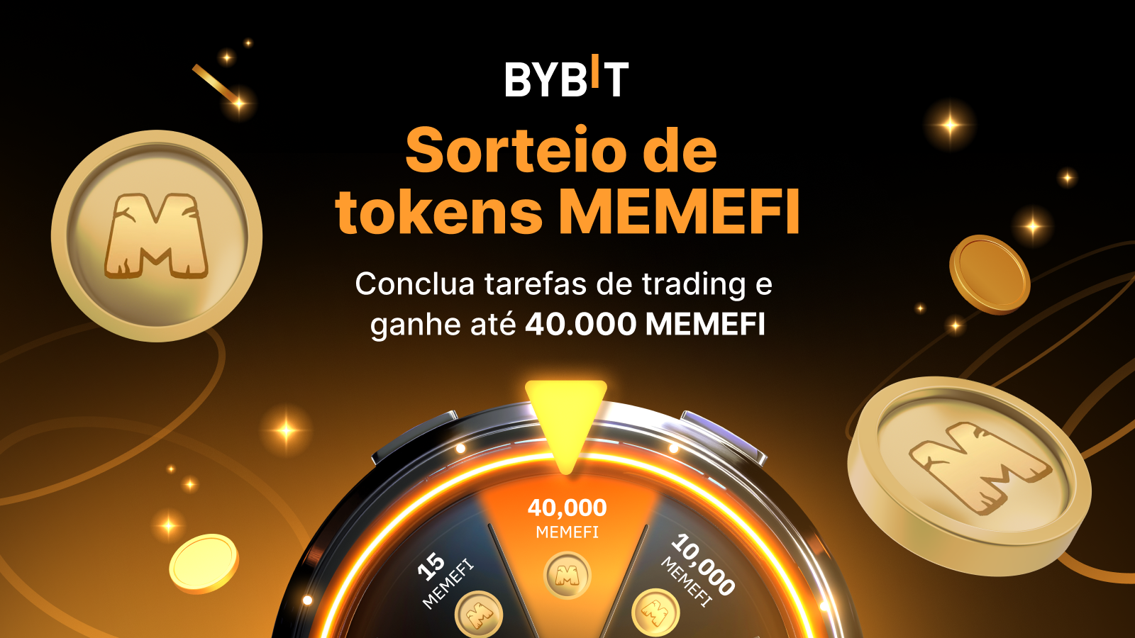 Bybit Announcement | 🍀 Sorteio de tokens MEMEFI: Gire e ganhe até 40. ...