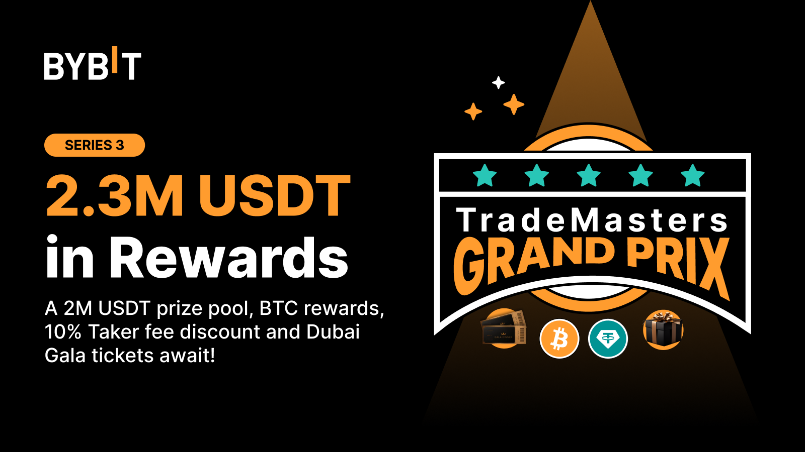 Bybit Announcement | TradeMasters Grand Prix Series 3: Up to 2,300,000 ...