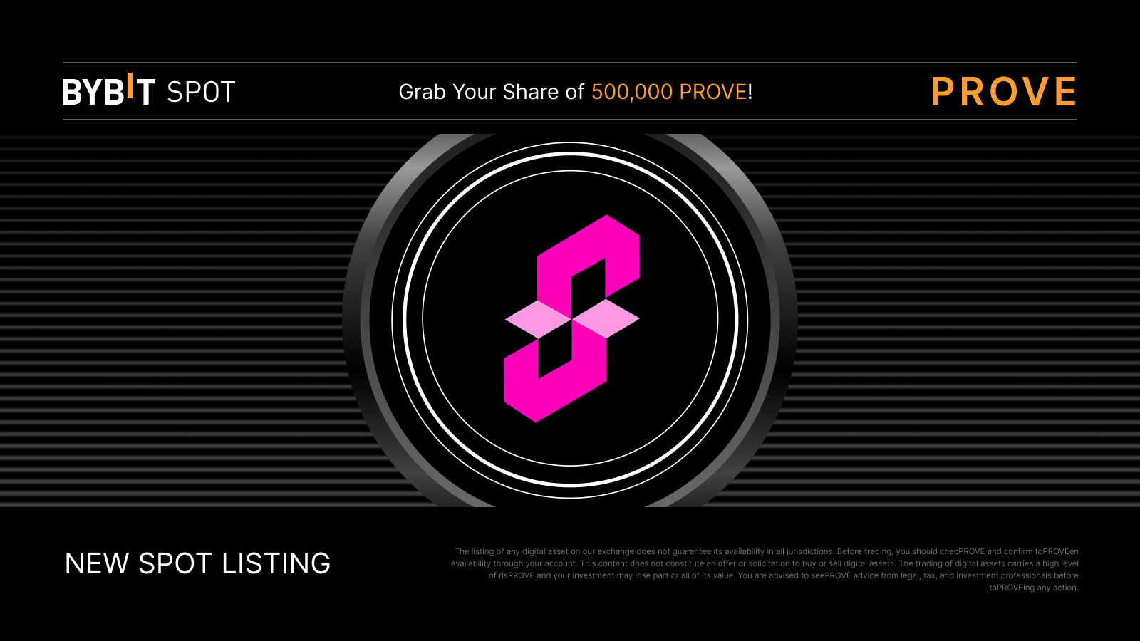 Bybit Announcement | PROVE Token Splash: Grab a share of the 500,000 ...