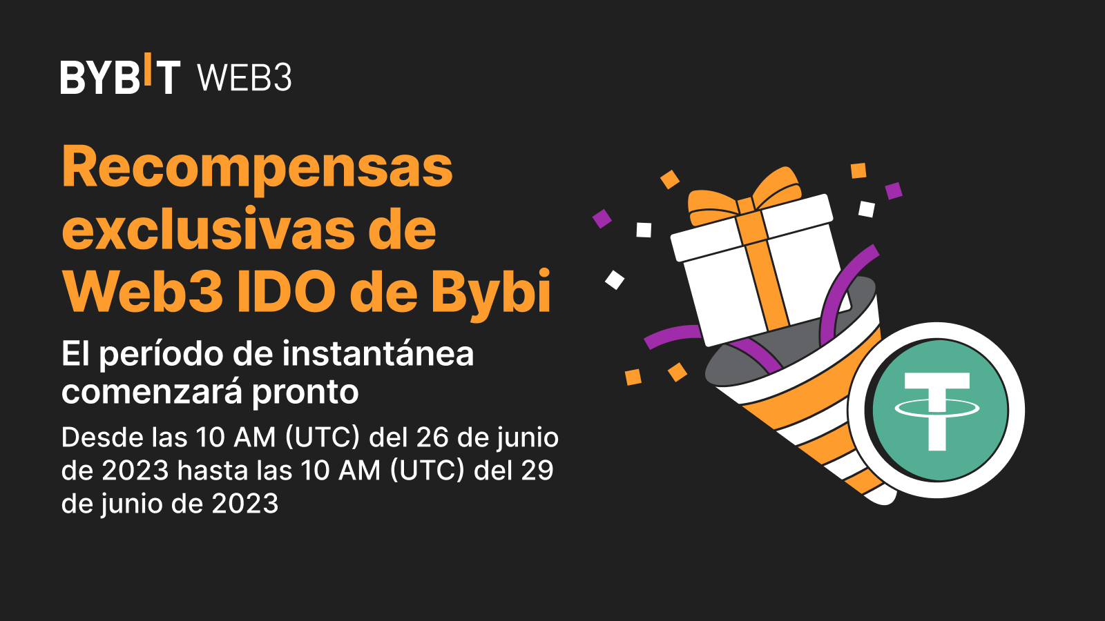 Bybit Announcement | Fiesta de recompensas IDO en Web3: El período de instantánea comenzará pronto
