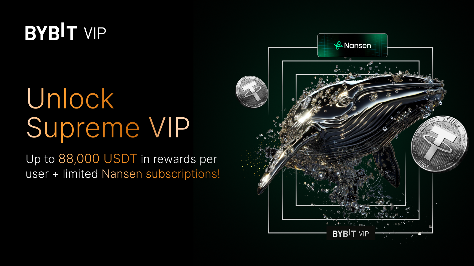 Bybit Announcement | 🚀 Unlock Supreme VIP: Up to 88,000 USDT in rewards ...