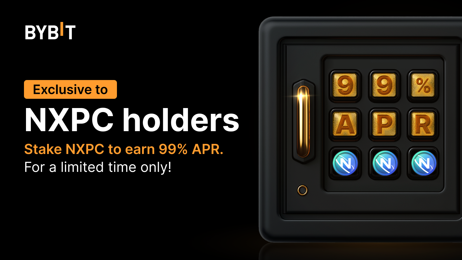 Bybit Announcement | Join the NXPC party: Stake NXPC to enjoy up to 99% APR and share a 500,000 ...