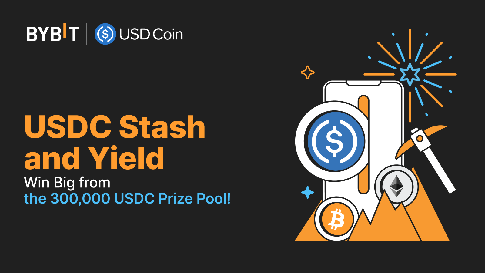 Bybit Announcement | USDC Stash and Yield: Win Big From the 300,000 ...