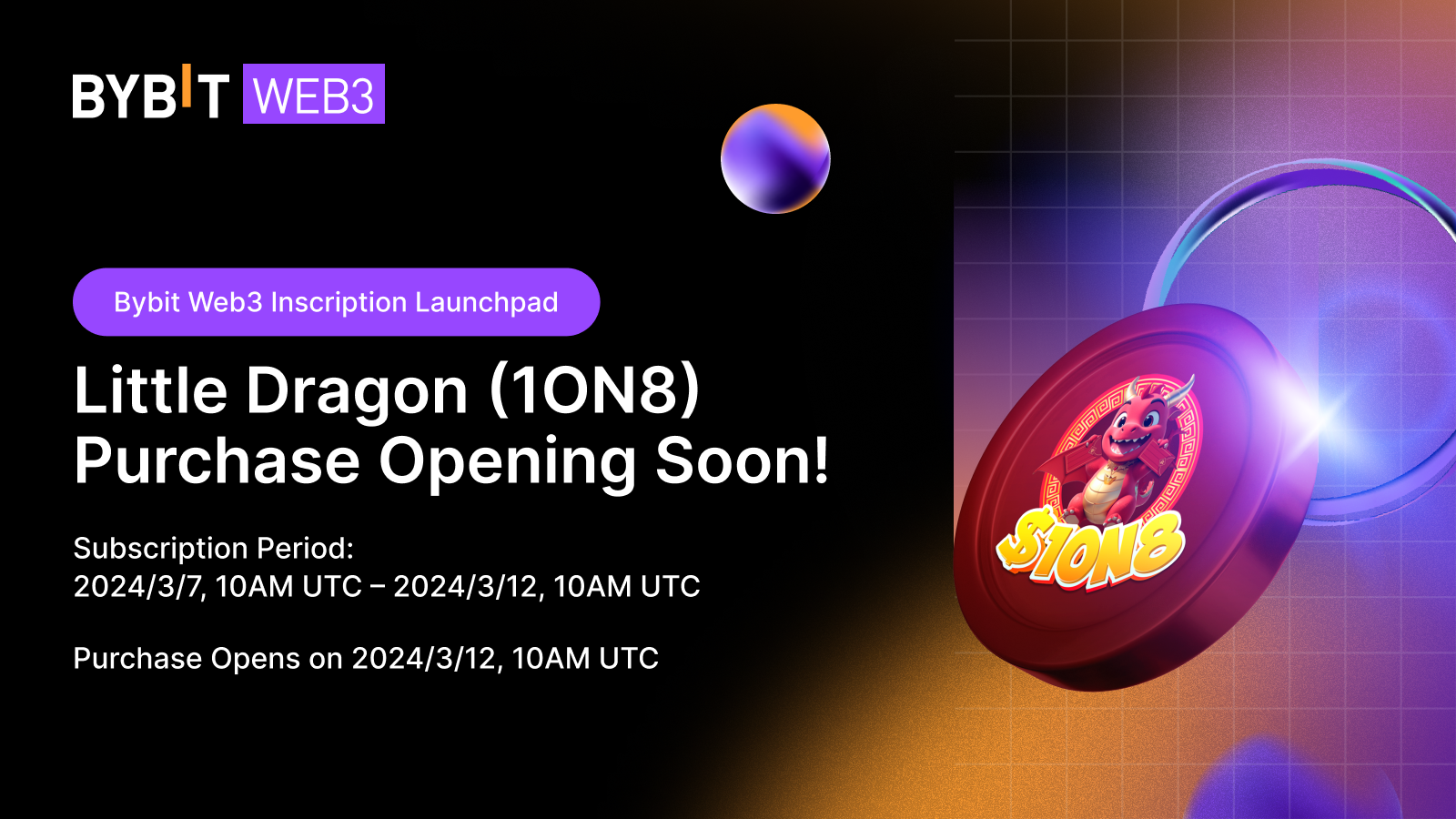 Bybit Announcement | Now Live: Little Dragon (1ON8) on Bybit Web3 ...