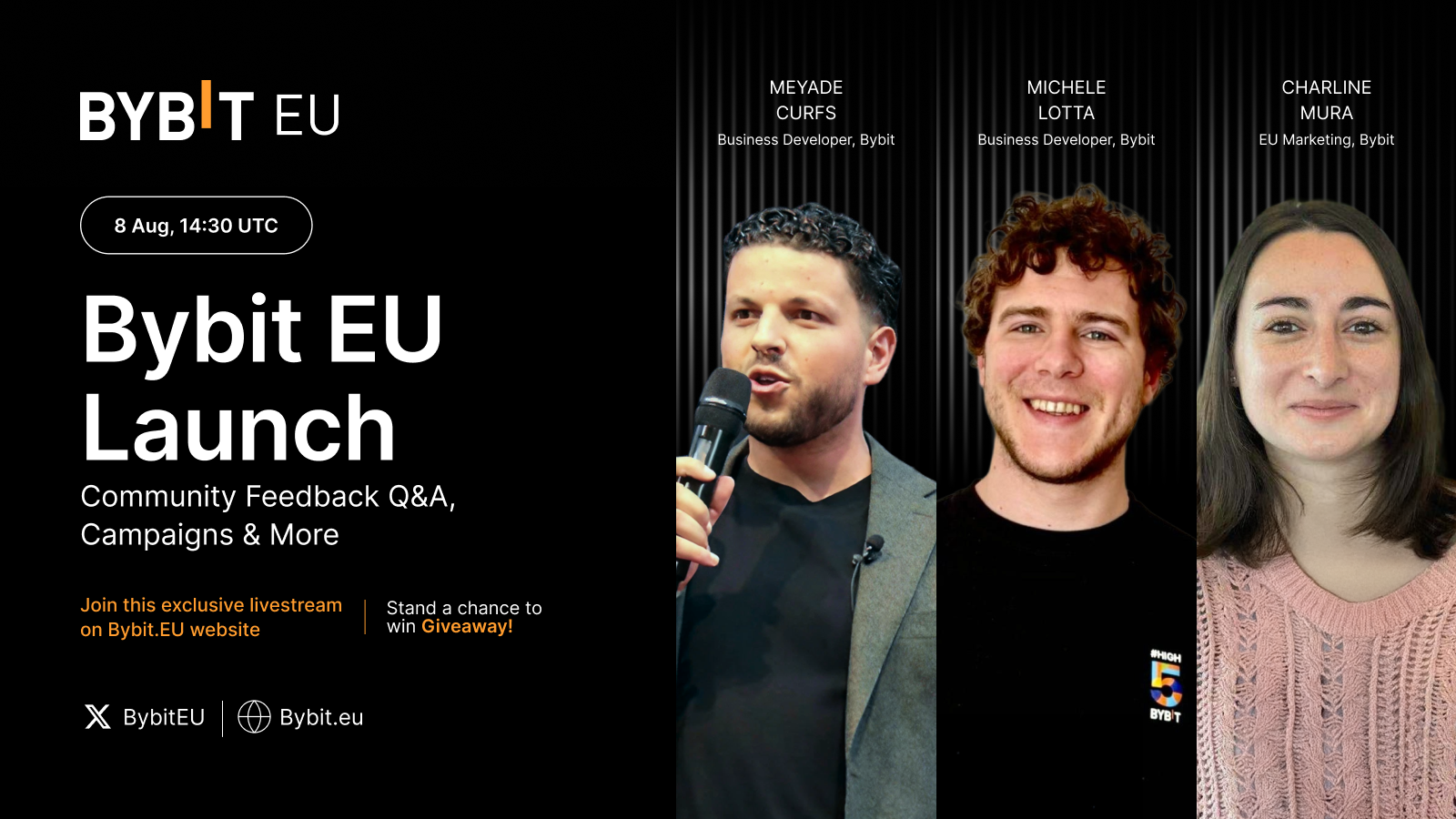 Bybit EU Announcement | Bybit EU Launch AMA – Live on August 8 at 16:30 CET