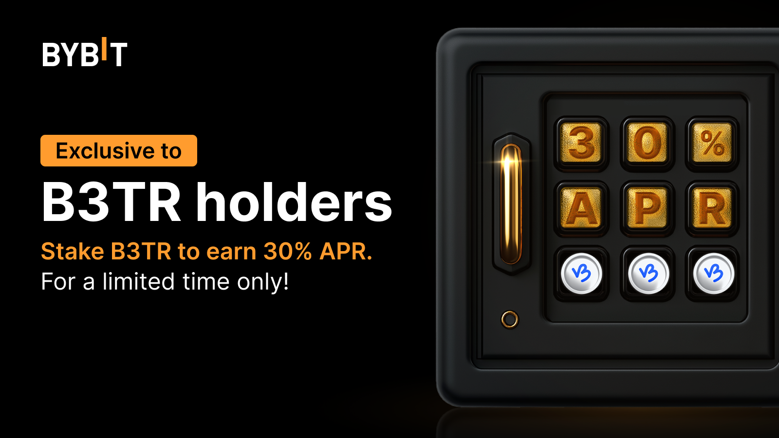 Bybit Announcement | Join the B3TR party: Stake B3TR to enjoy 30% APR ...