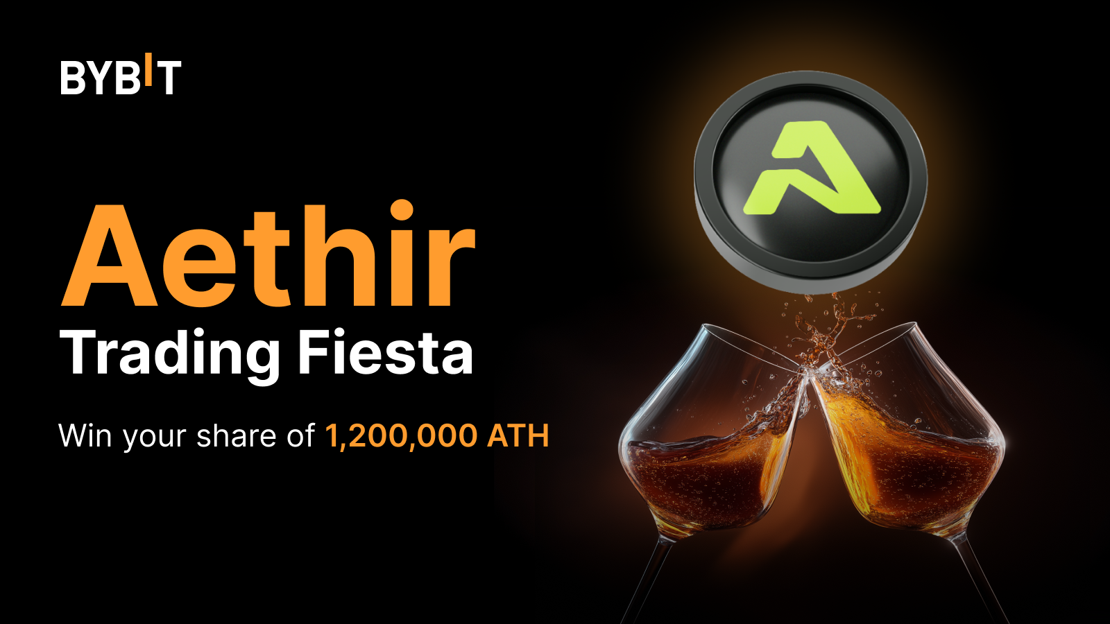 Bybit Announcement | Aethir (ATH) Special Trading Fiesta, Join to Share 1,200,000 ATH!