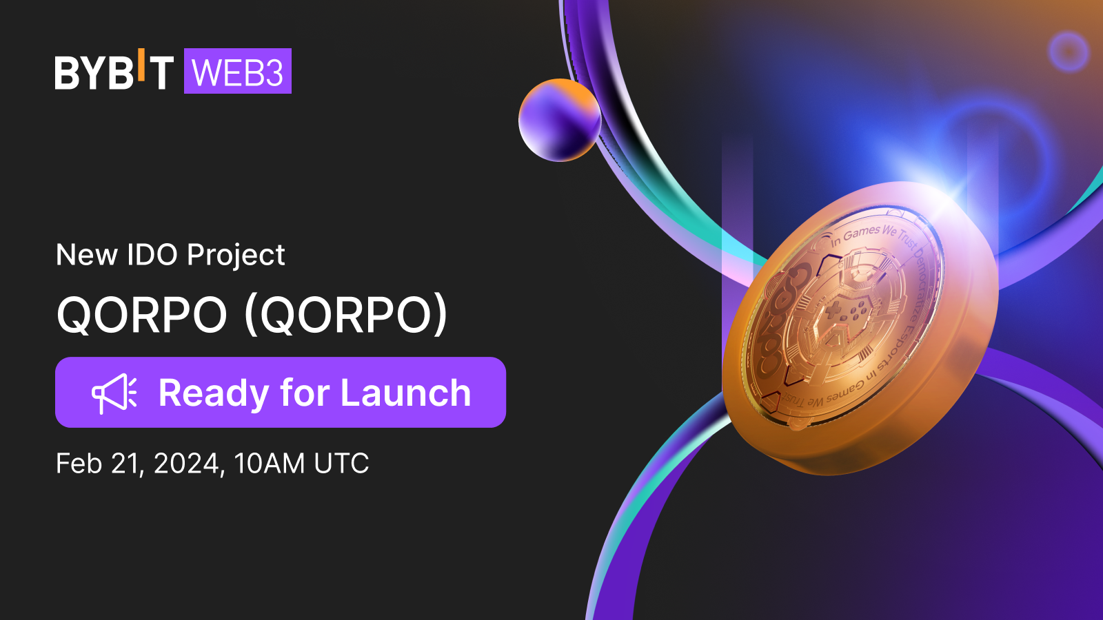 Bybit Announcement | Now Live: QORPO WORLD (QORPO) on Bybit Web3 IDO
