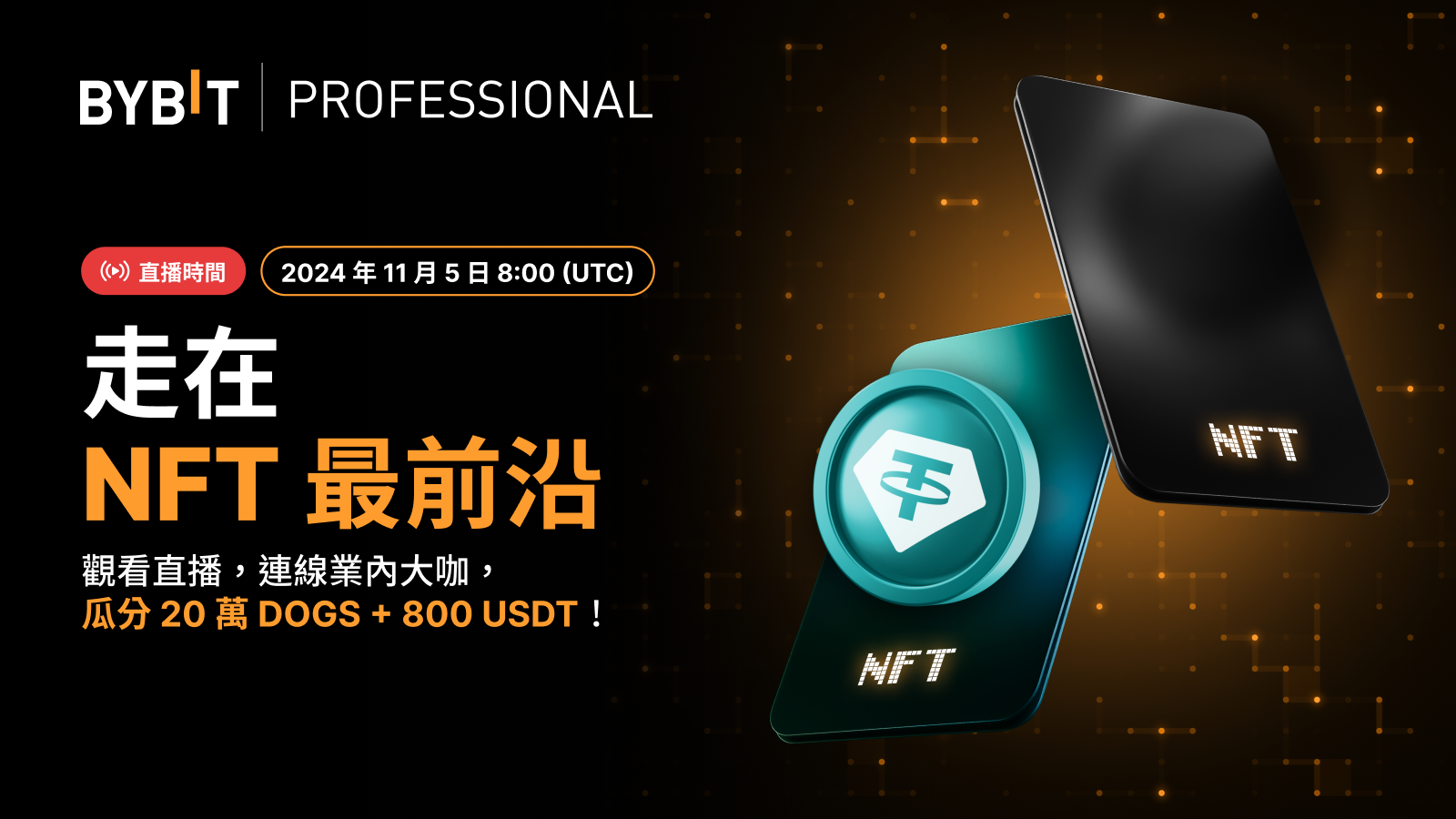 Bybit Announcement | 《Bybit 思享匯》第 2 期：探索 NFT 的前沿動態，瓜分 20 萬 DOGS+800 USDT！