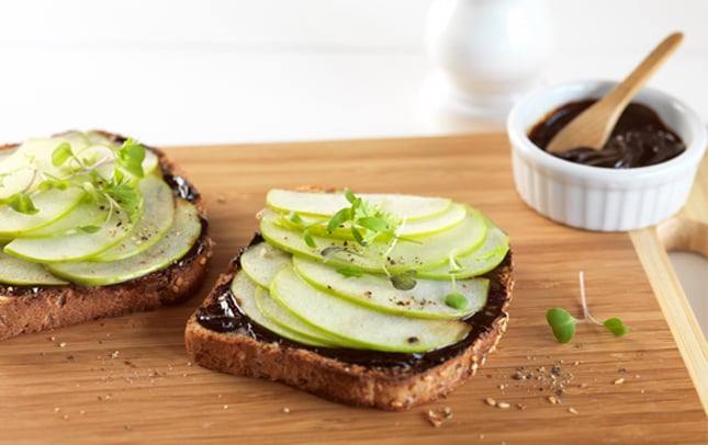 Marmite™ and apple on Vogels - Marmite