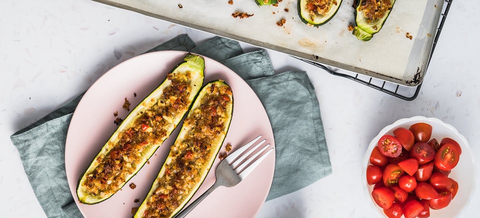 Stuffed courgette boats - Weet-Bix