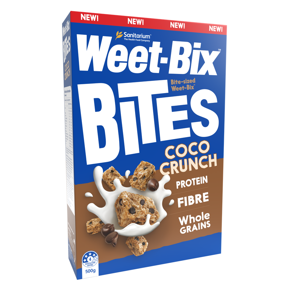 Sanitarium Weet-Bix Bites Coco Crunch Breakfast Cereal 500g - Weet-Bix