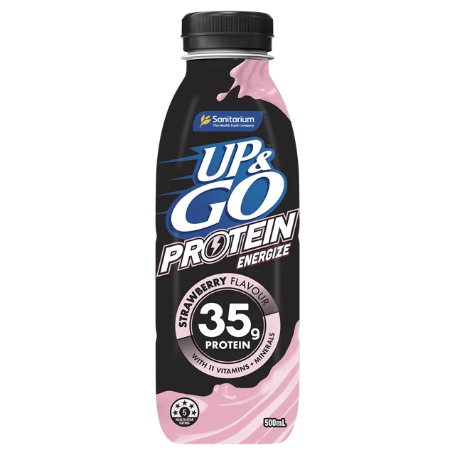 UP&GO Protein Energize Strawberry 500mL - UP&GO